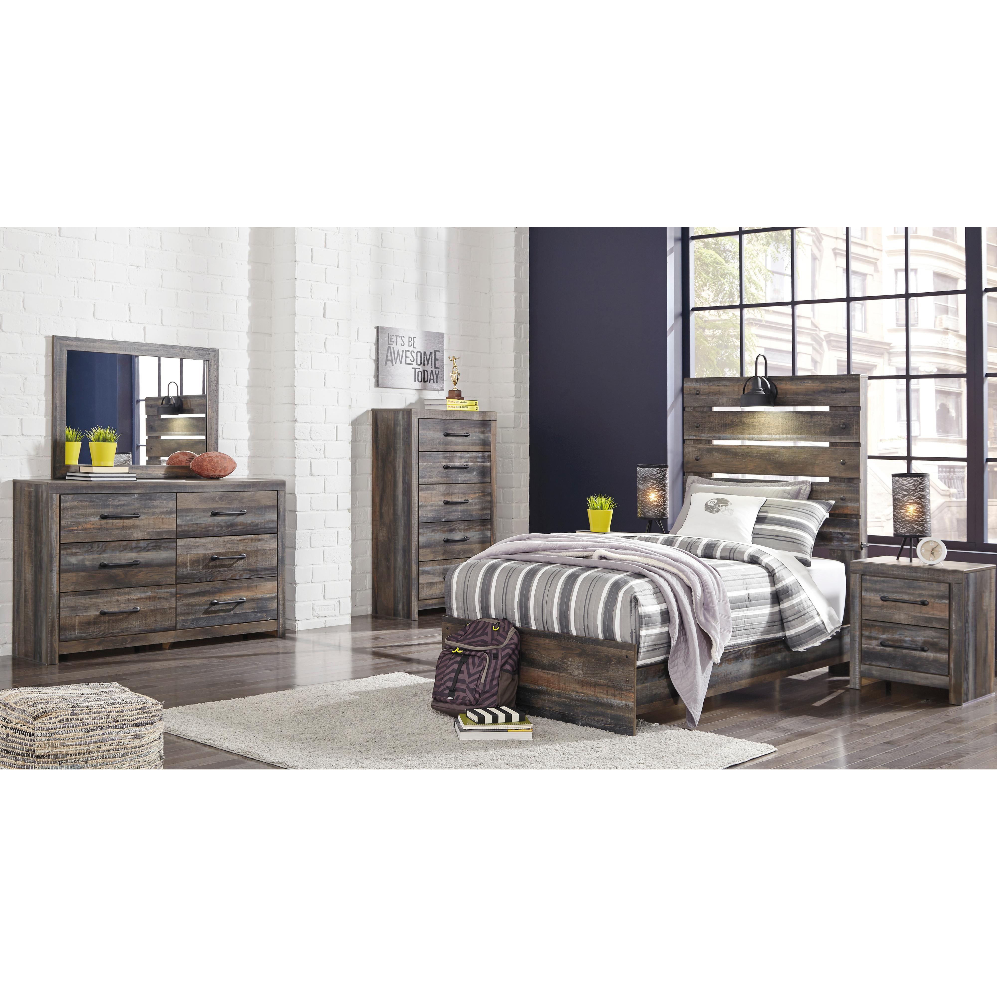 Signature Design by Ashley Drystan B211 6 pc Twin Panel Bedroom Set