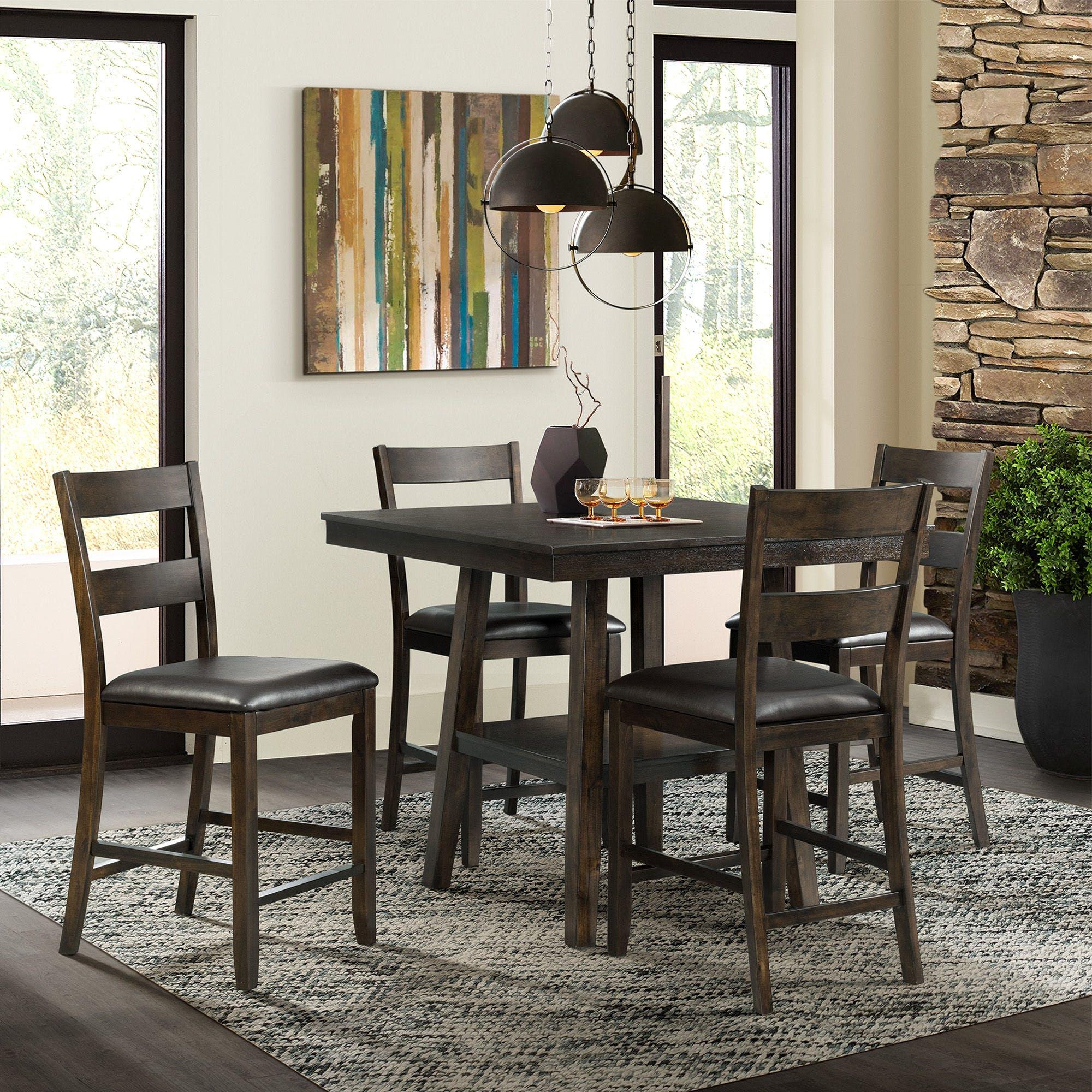Elements International Laredo 5 pc Counter Height Dinette DLD5005CS