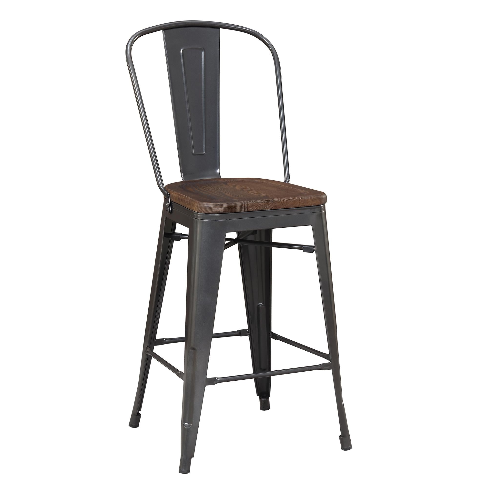 Elements International Moon BMO100CHE Bar Stool