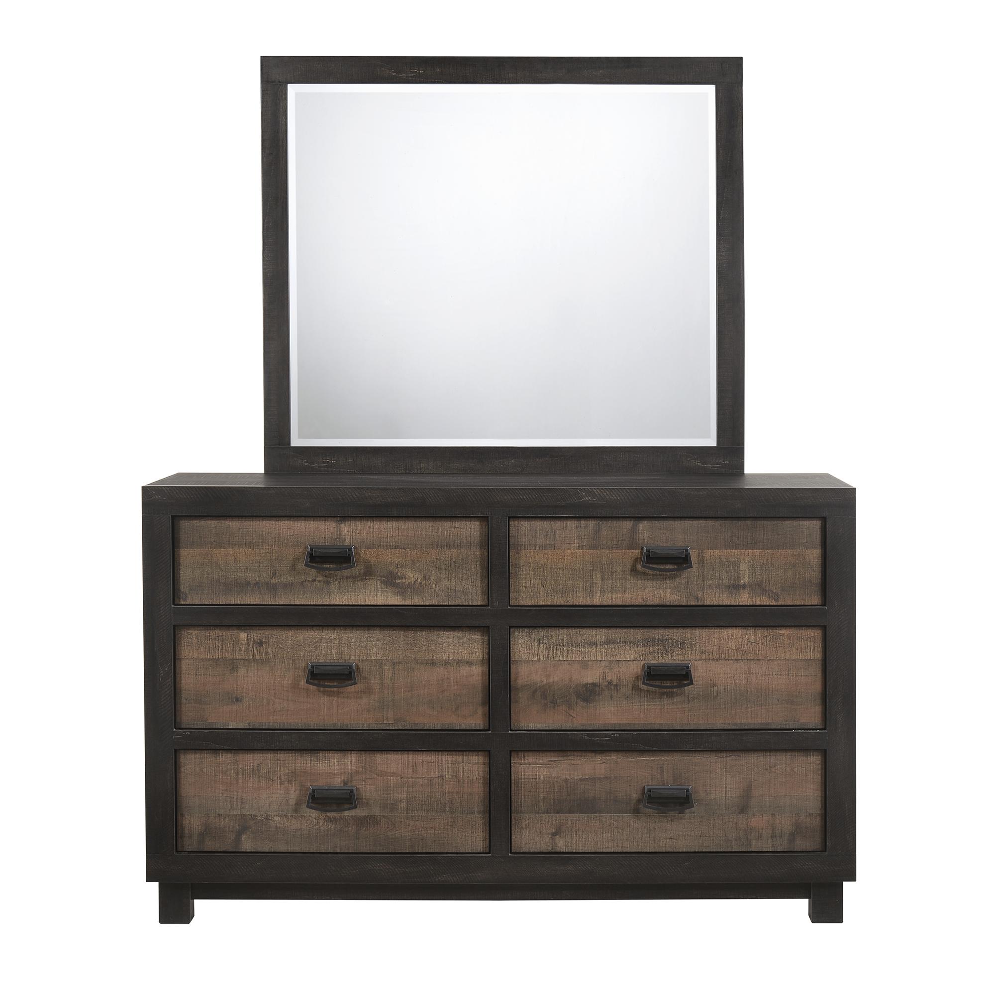 Elements International Harlington HG100DRMR Dresser w/ Mirror Set